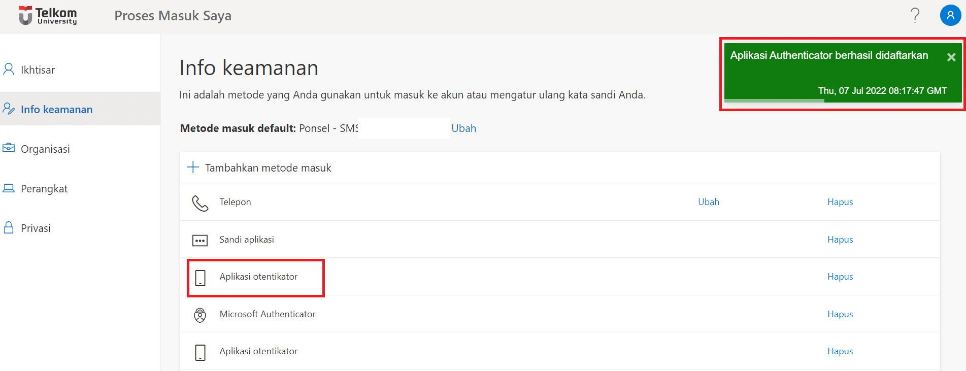 Panduan Aktivasi Aplikasi Authenticator MFA di Akun Office 365 ...