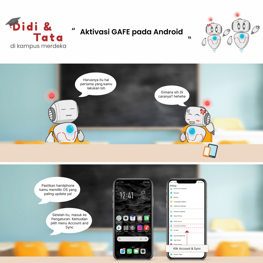 Seri 9 Cerita Didi&Tata di Kampus Merdeka: Aktifasi GAFE pada Android | Direktorat Pusat ...
