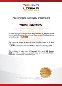 Lisensi Aplikasi Resmi Telkom University Periode 2024 2025