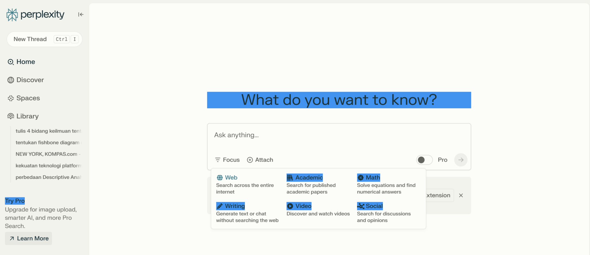 Perplexity AI: Artificial Intelligent Chatbot Technology