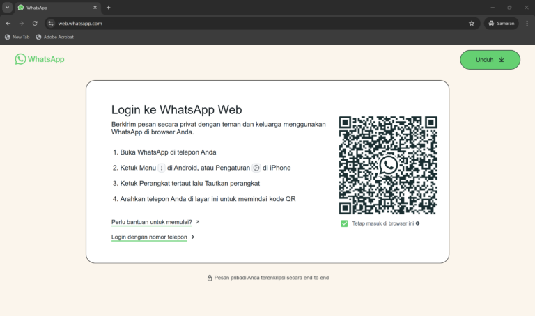 WhatsApp Web: Panduan Lengkap Cara Login dan Menggunakannya