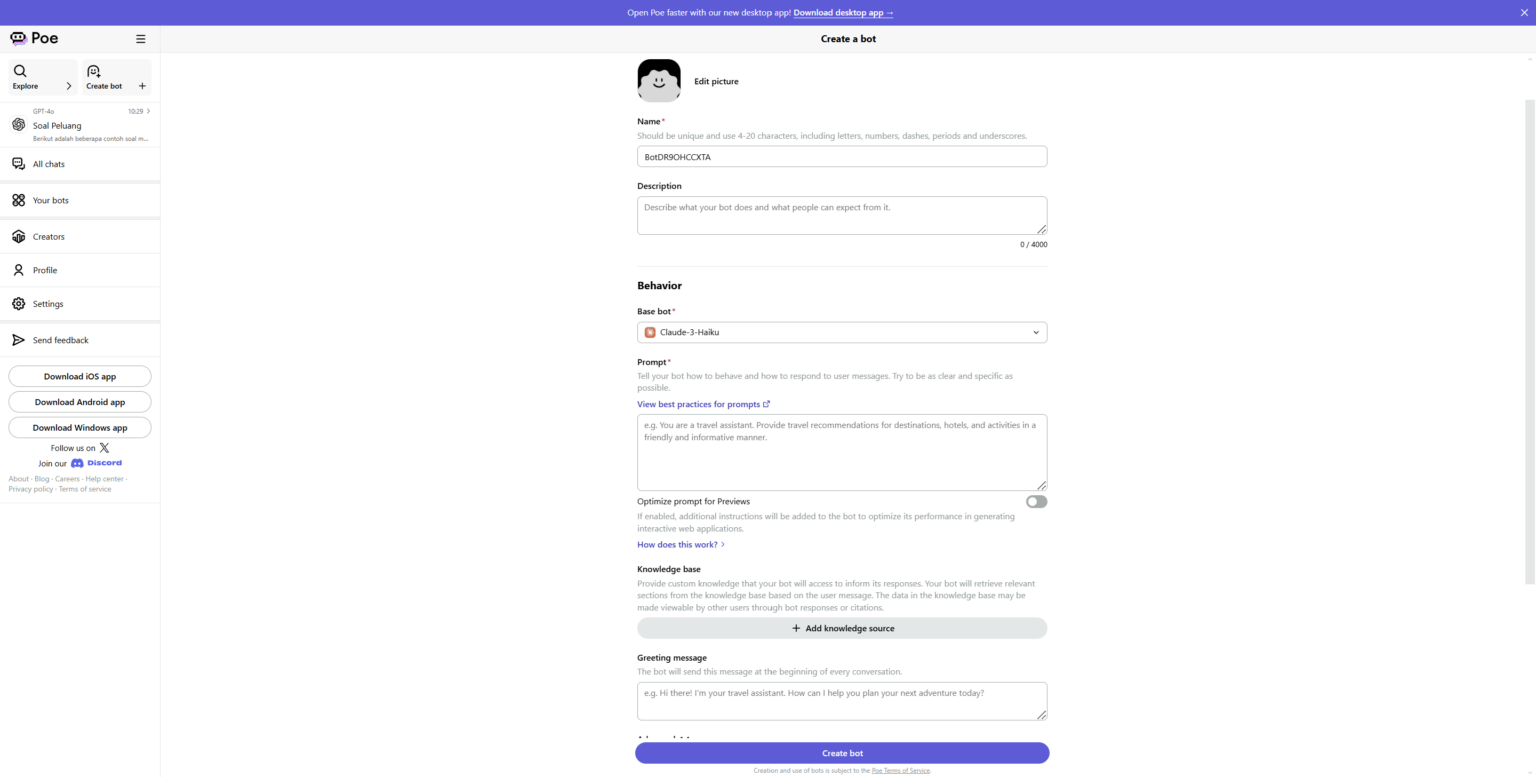 Poe AI: Interactive Artificial Intelligence in the Digital Era
