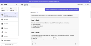 Poe AI: Interactive Artificial Intelligence in the Digital Era