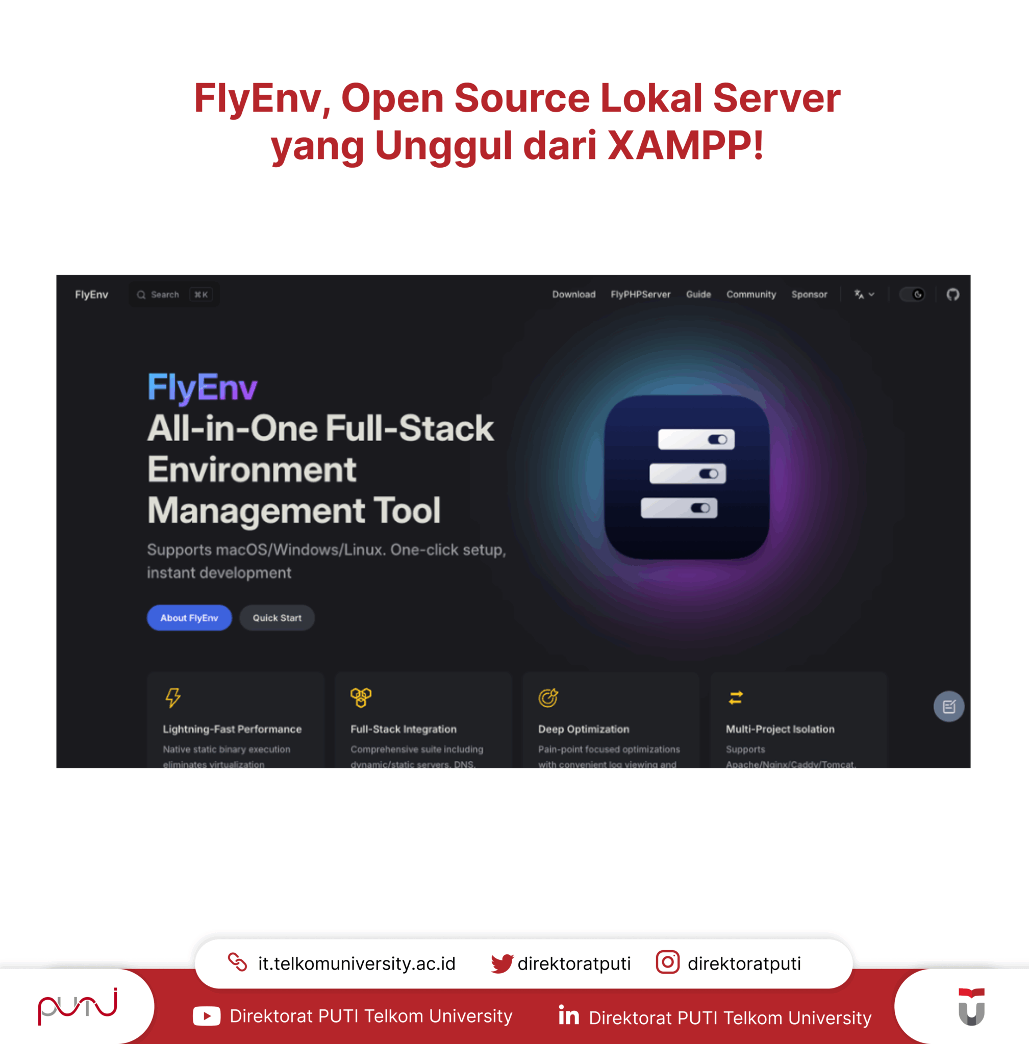 FlyEnv, Open Source Lokal Server yang Unggul dari XAMPP! | Direktorat Pusat Teknologi Informasi